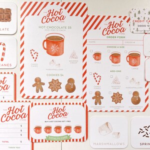 Hot Chocolate Dramatic Play Set PRINTABLE | Hot Cocoa Role Play Set ...