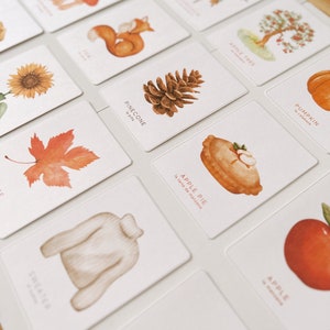 English/spanish Autumn Word Cards Homeschool Resources, Fall Nature ...