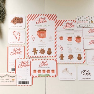 Hot Chocolate Dramatic Play Set PRINTABLE | Hot Cocoa Role Play Set ...