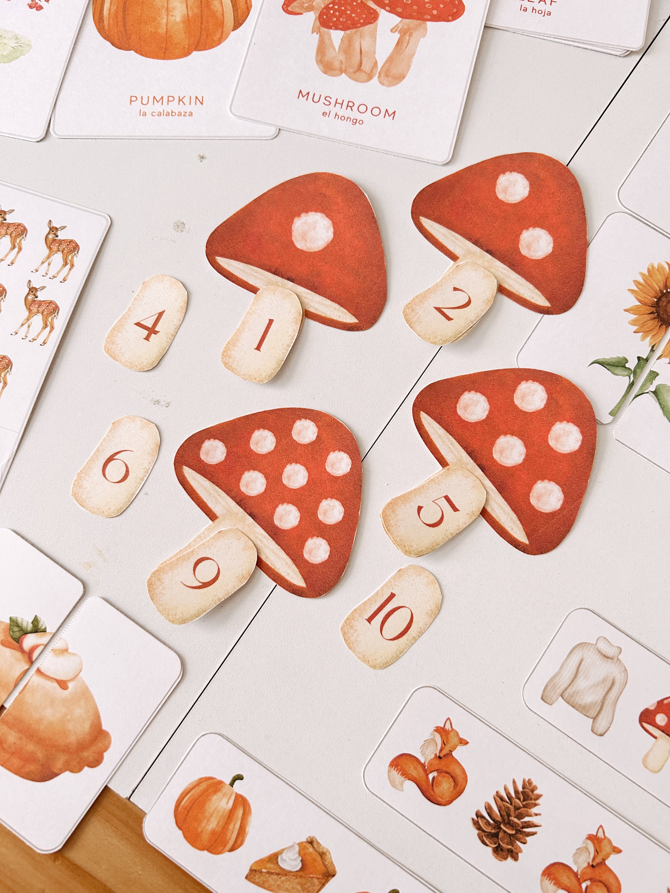 Printable Autumn Study Unit for Toddlers | Bilingual Printable, Fall ...