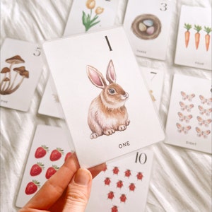 Printable Watercolor Nature Number Cards 1-10 | Preschool Printables ...