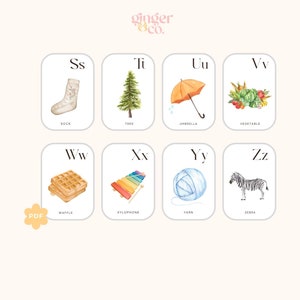 Printable Alphabet Cards | Montessori Cards, Homeschool Resources ...