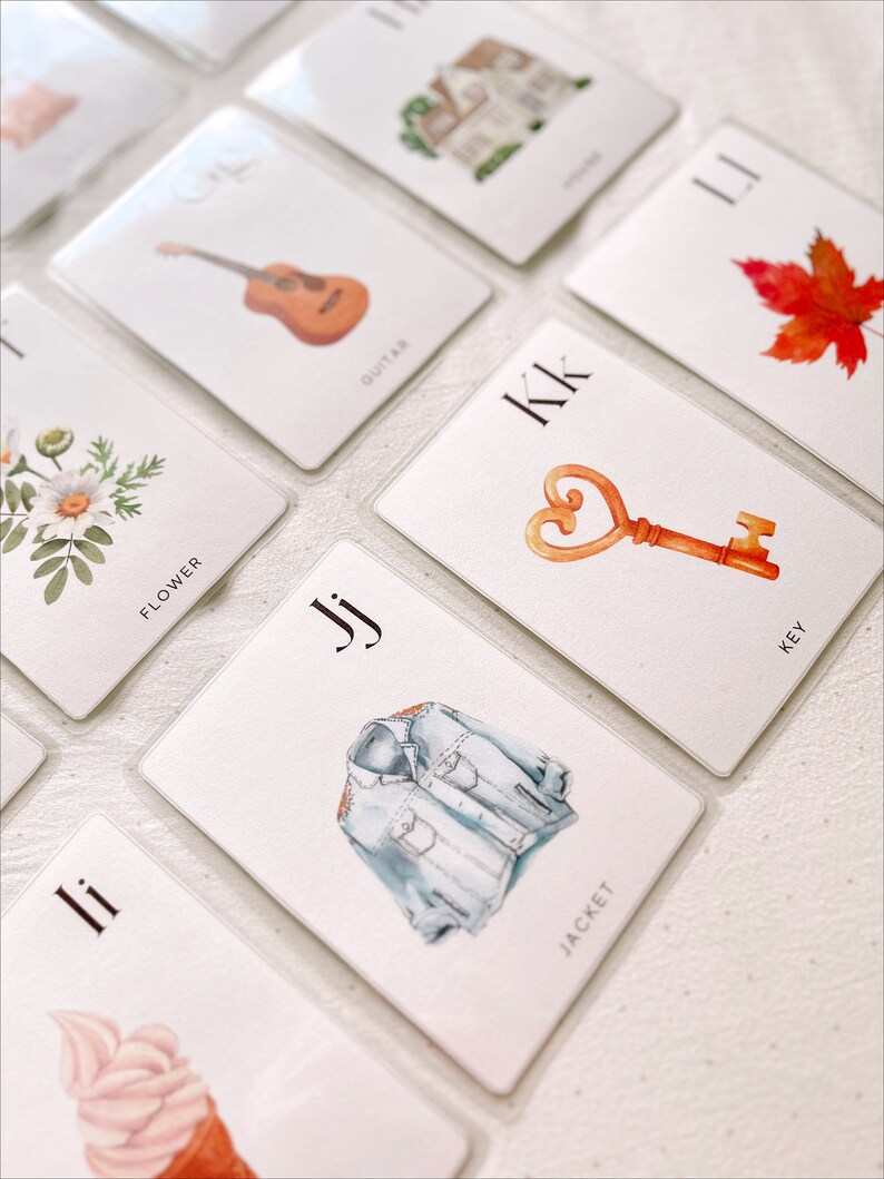 Educational Alphabet Flashcards ABC Montessori Flashcards, Homeschool ...