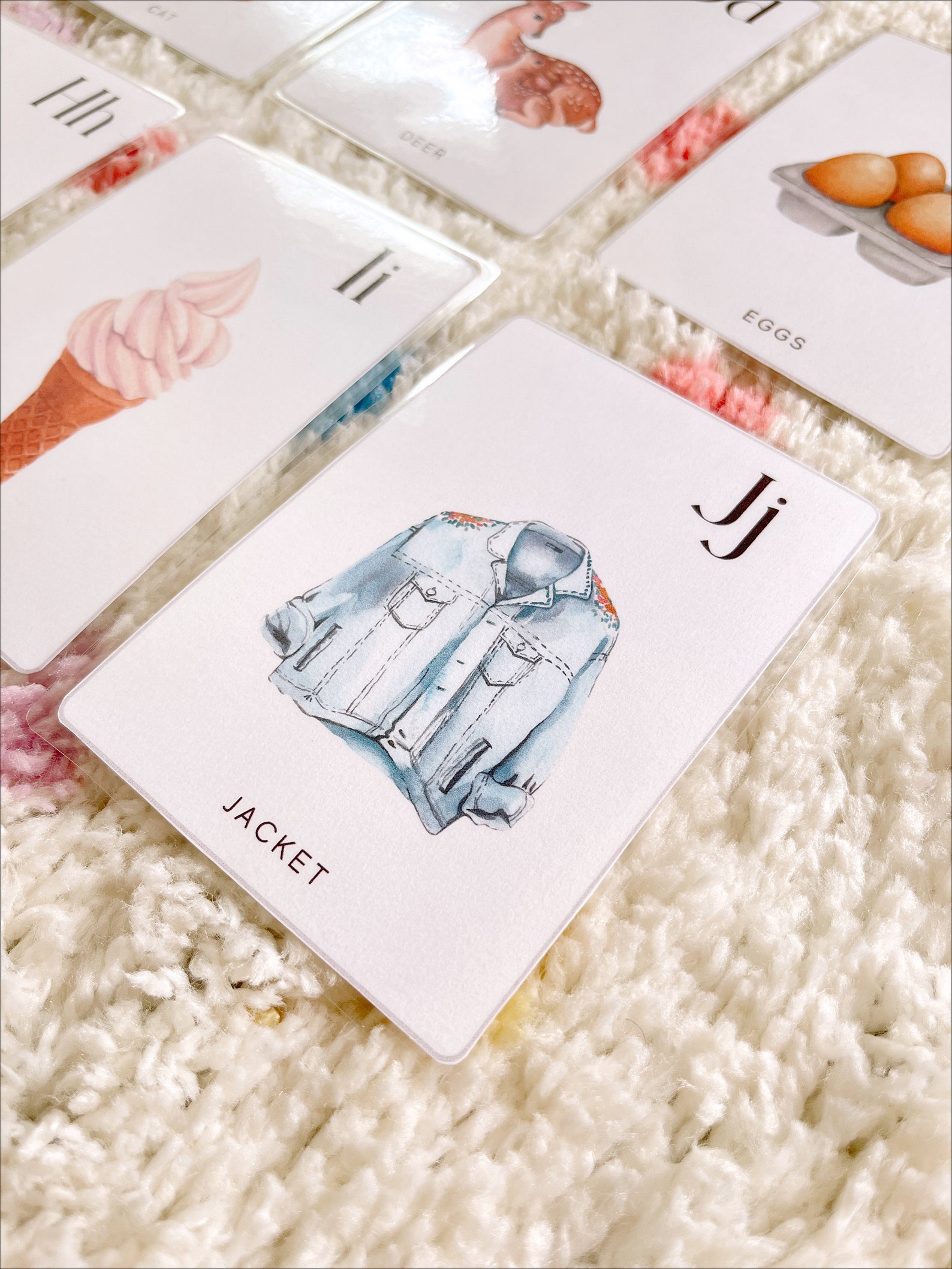 Educational Alphabet Flashcards ABC Montessori Flashcards, Homeschool ...