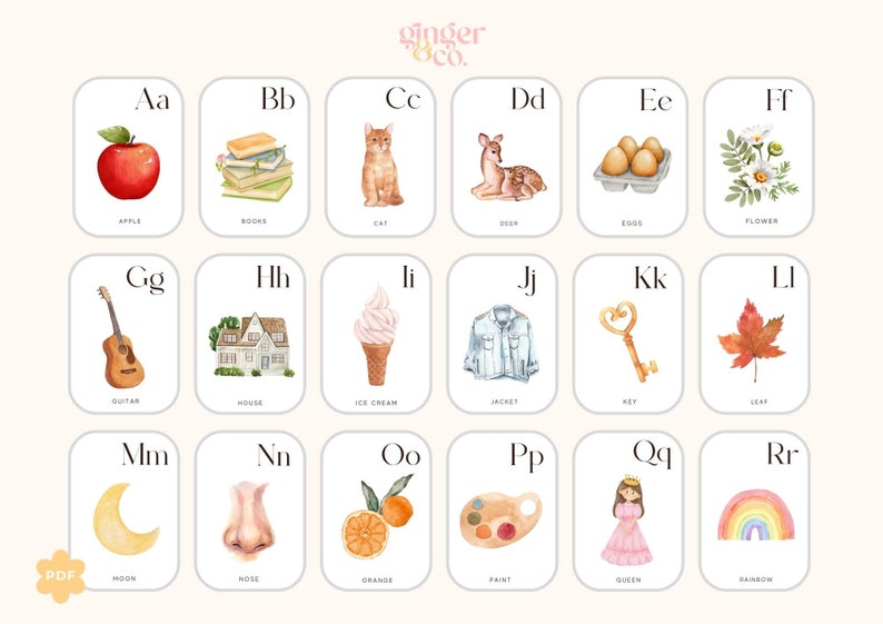 Druckbare Alphabet-Karten | Montessori-Karten, Hausschulressourcen ...