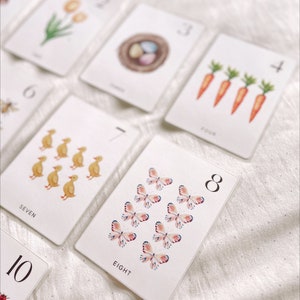 Printable Watercolor Nature Number Cards 1-10 | Preschool Printables ...