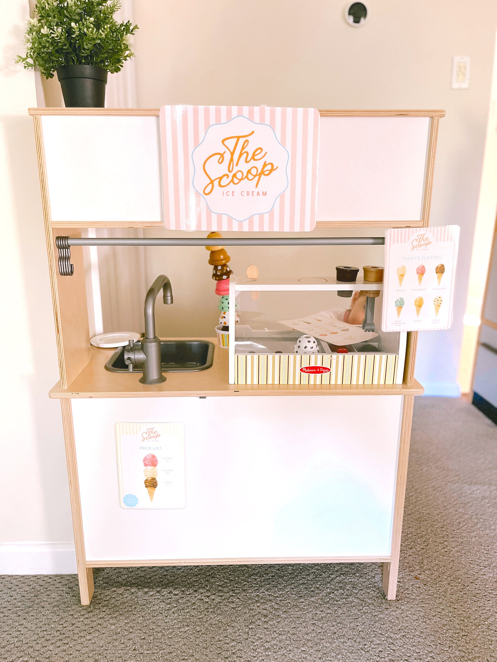 Ice Cream Dramatic Play PRINTABLE Ice Cream Parlor Pretend - Etsy