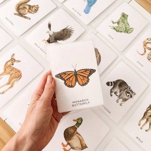 Printable Forest Animal Cards | Toobs Matching Cards, Montessori Flash ...