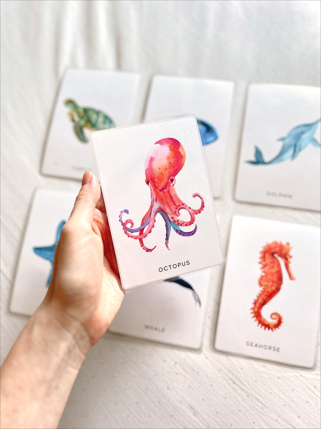 Printable PDF Ocean Animal Cards | Toobs Matching Cards, Montessori ...