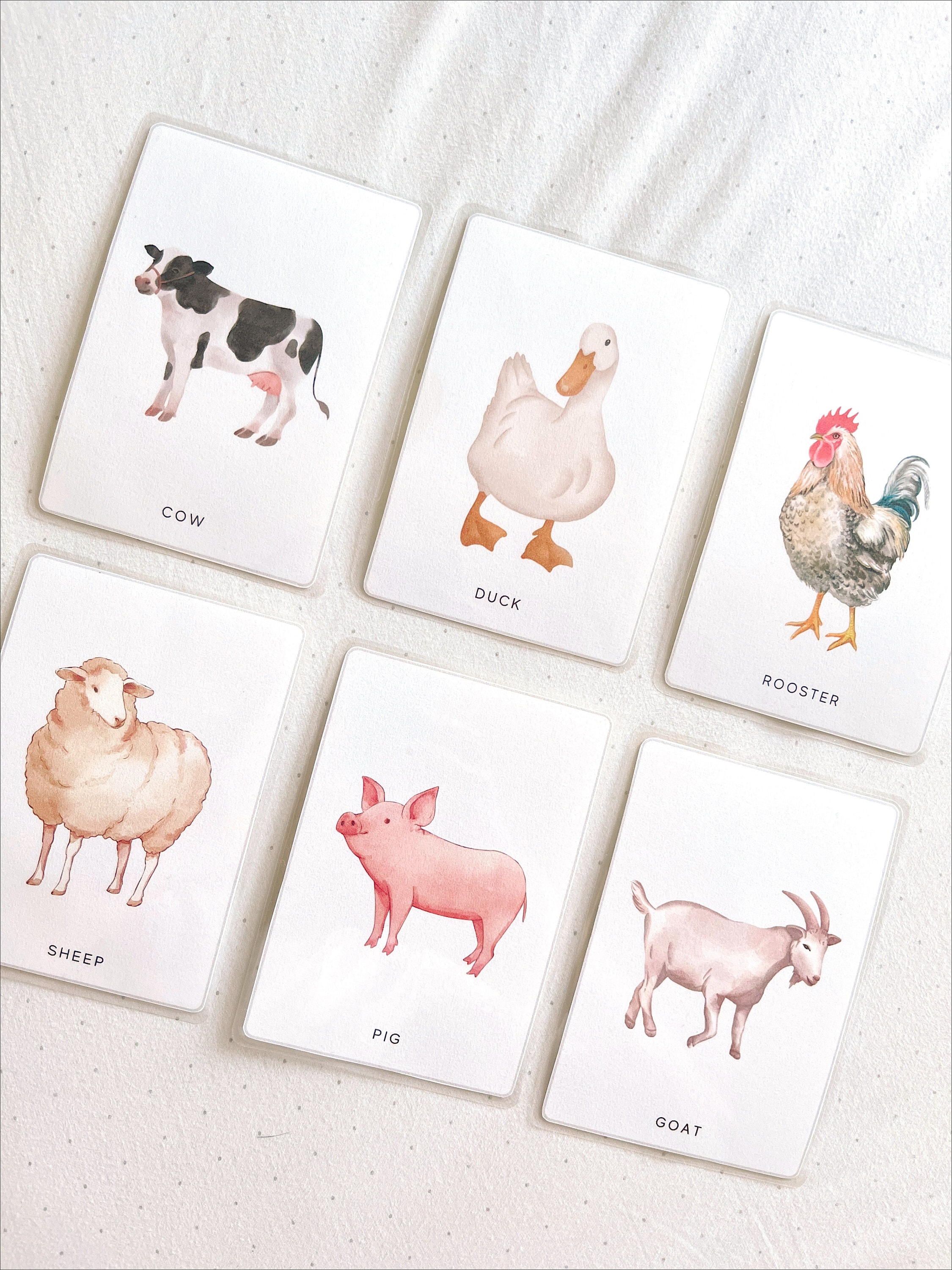 Printable Farm Animal Cards Toobs Matching Cards Montessori - Etsy ...