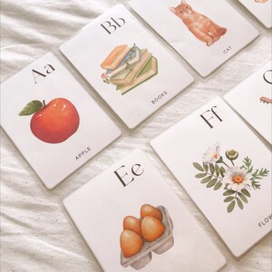 Educational Alphabet Flashcards ABC Montessori Flashcards, Homeschool ...