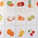 Printable Fruit Flash Cards | Montessori Cards, Homeschool Resources ...