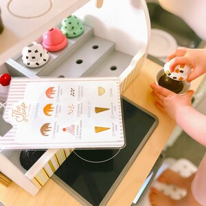 Ice Cream Dramatic Play Set PRINTABLE | Ice Cream Parlor Role Play Set ...