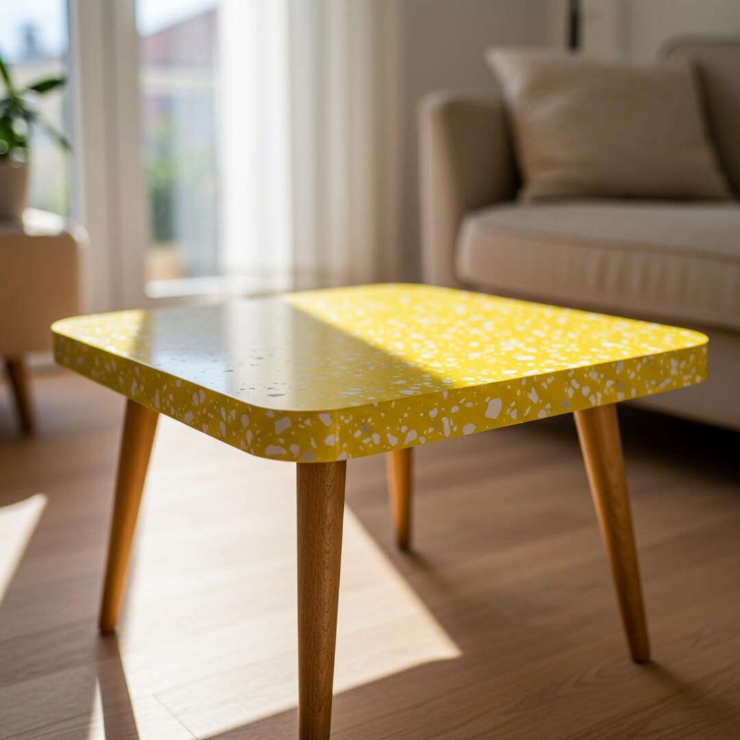Handmade Jesmonite Terrazzo Coffee Table. Modern Side Table. 30cm ...