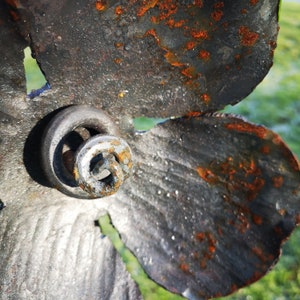 Hand Forged Steel Garden Flower Handmade Poppy Sculpture - Etsy