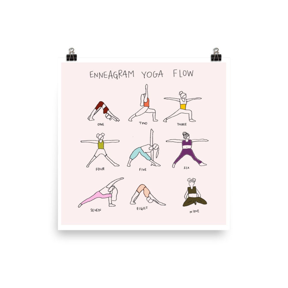 Enneagram Yoga Poster - Etsy