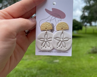 Sand Dollar Stud Earrings Jewelry - Etsy