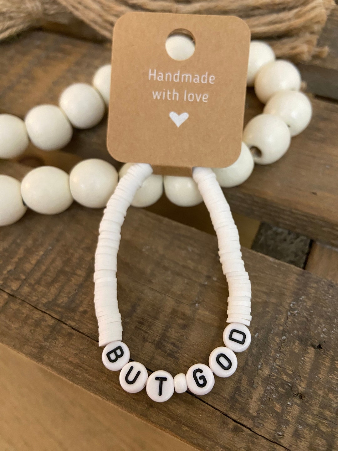 But God … (clay Bead Bracelet) - Etsy