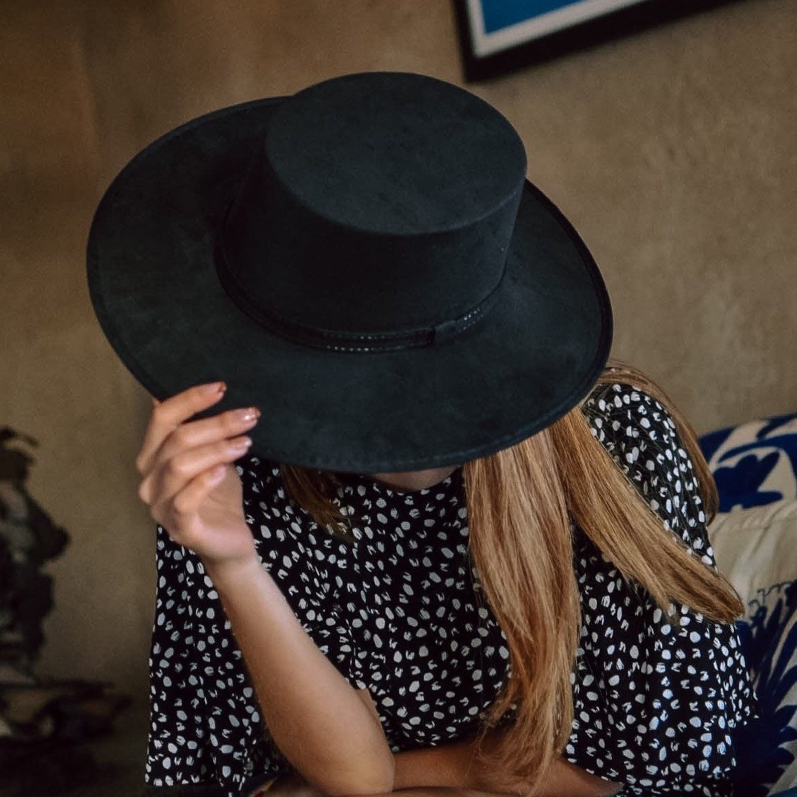 Black Fedora Hat for Women-black Wide Brim Fedora-black Hats | Etsy