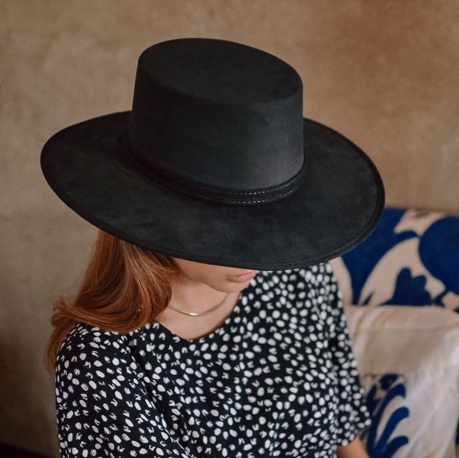 Black Fedora Hat for Women-black Wide Brim Fedora-black Hats | Etsy