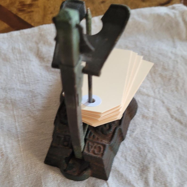 Vintage Japanese Stationery Ephemera Countertop Receipt Paper Spike ...