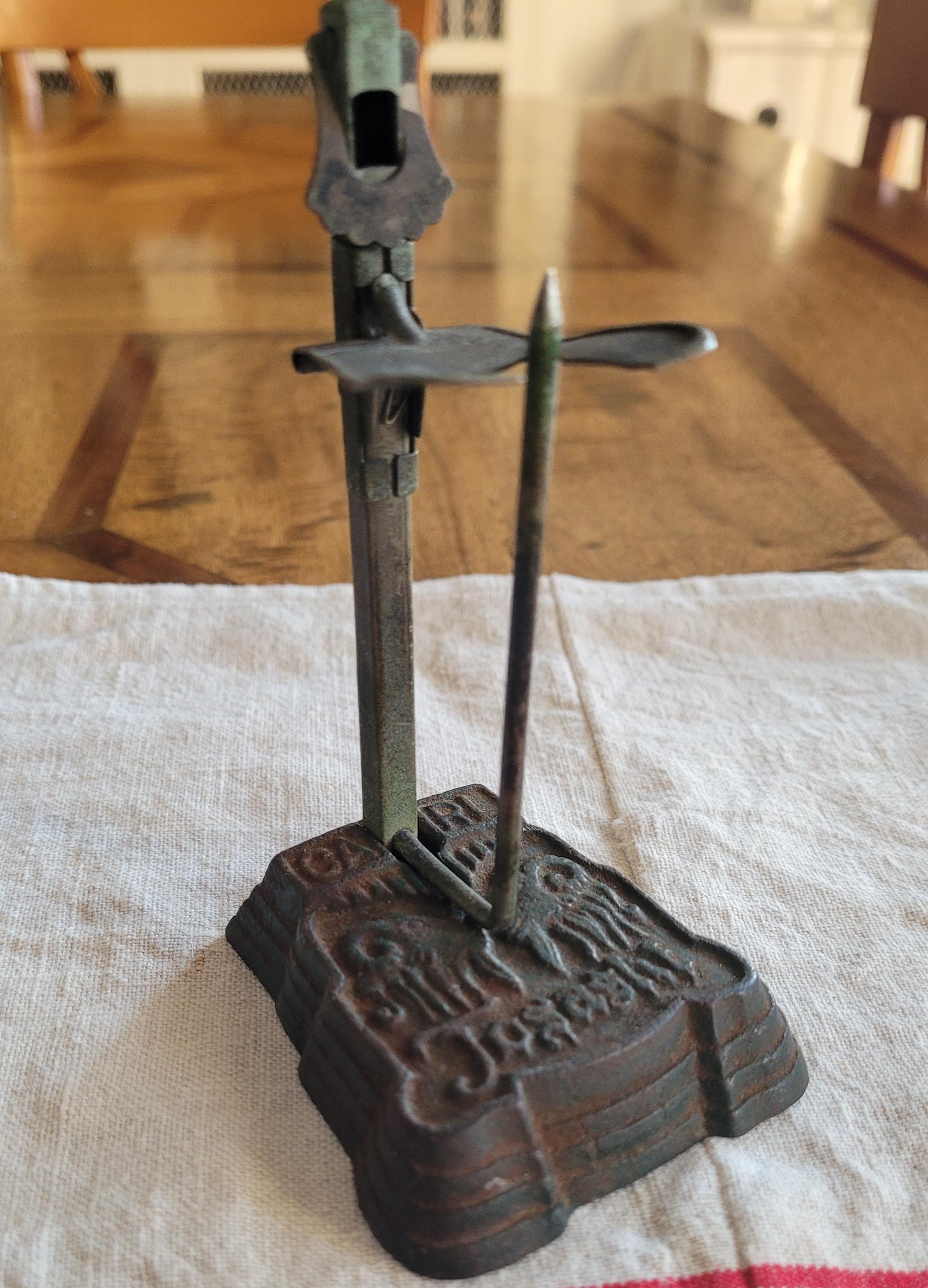 Vintage Japanese Stationery Ephemera Countertop Receipt Paper Spike ...