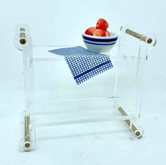 1:12 Miniature crystal Bar Cart KIT | Etsy