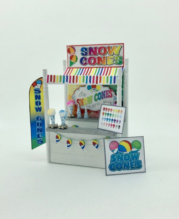 1:48 Snow Cone Pop-Up Shop KIT | Etsy