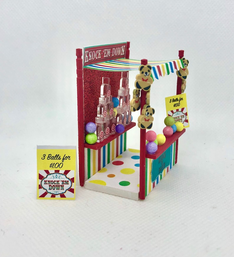 1:48 Special Edition Knock 'em Down Carnival Game - Etsy