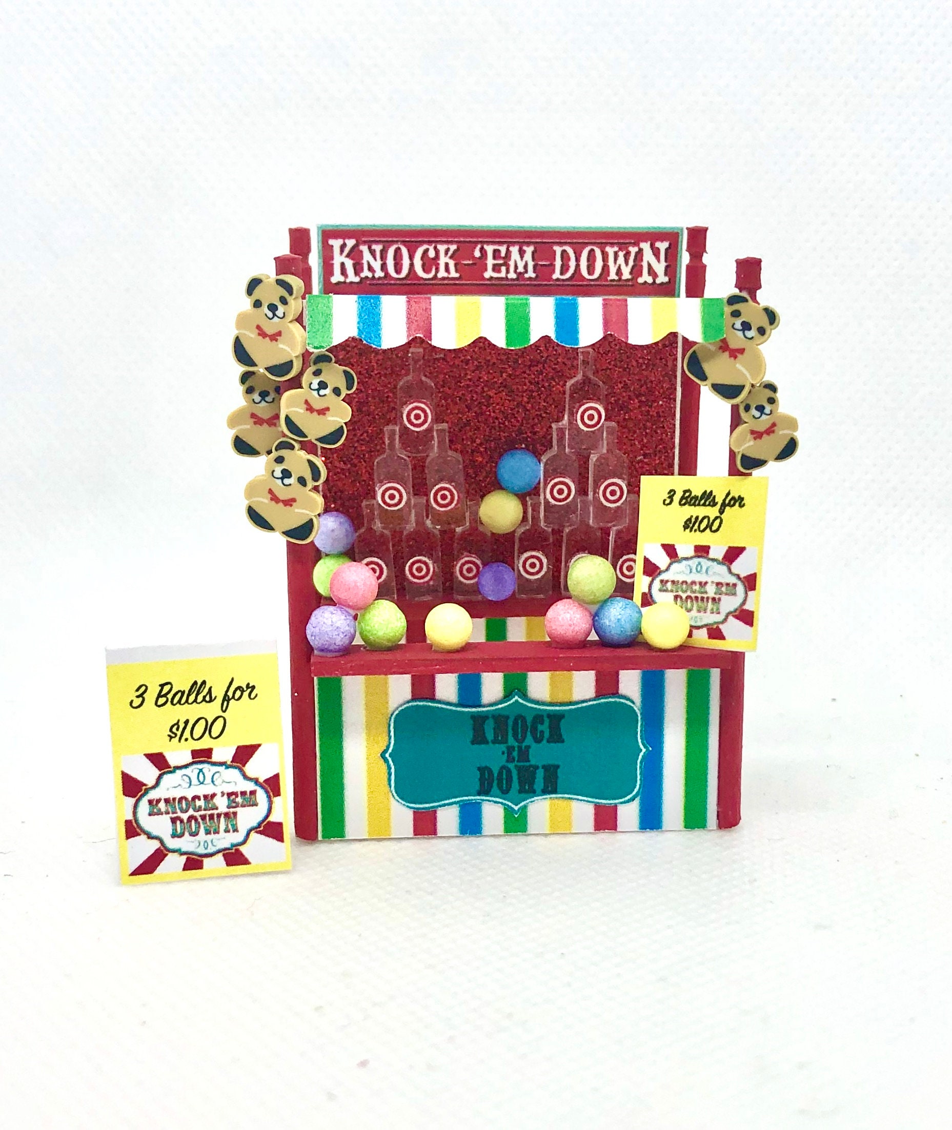 1:48 Special Edition Knock 'em Down Carnival Game | Etsy