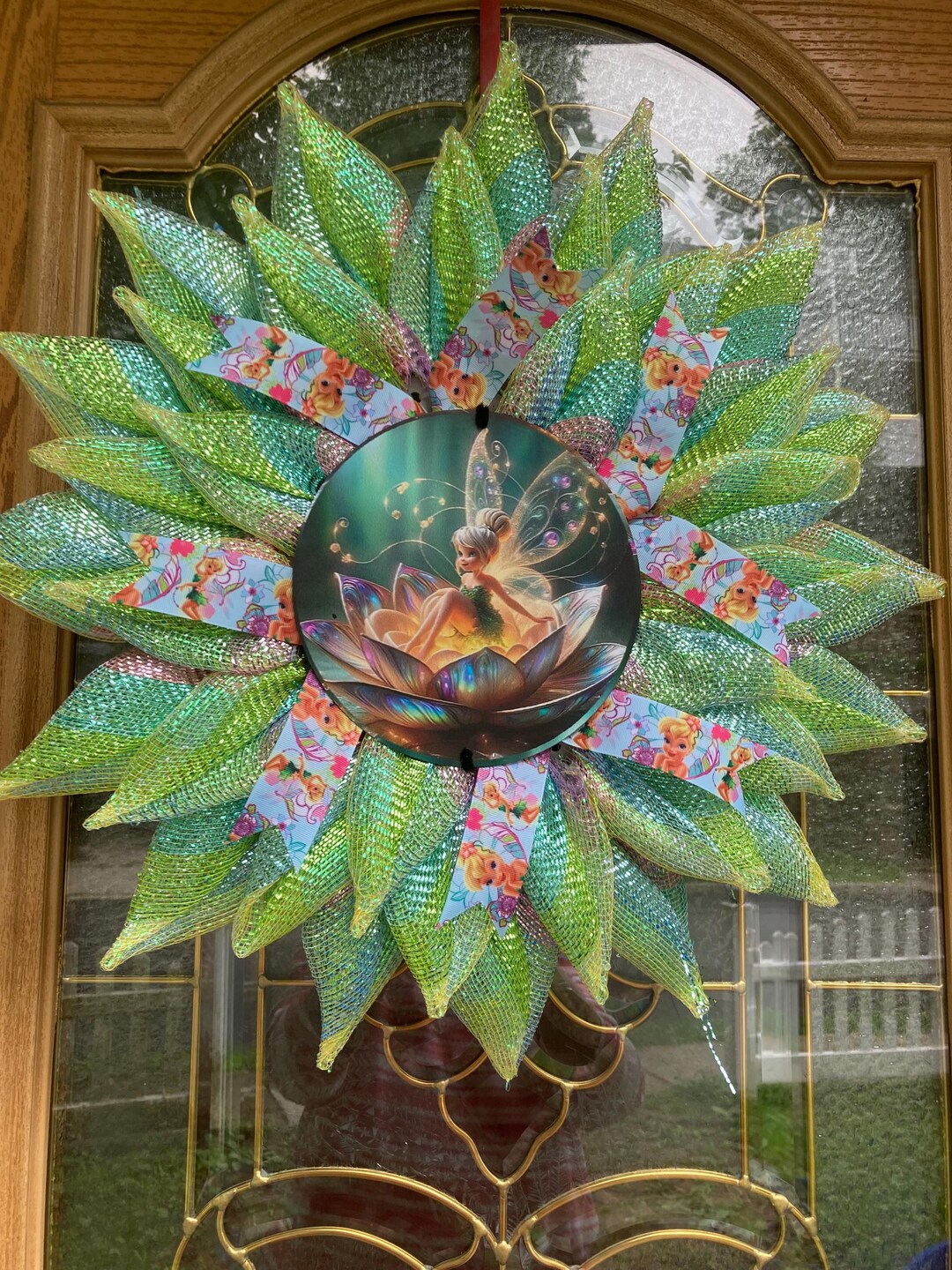 Enchanting Tinkerbell Fairy Wreath: Magical Disney-inspired Door Decor ...