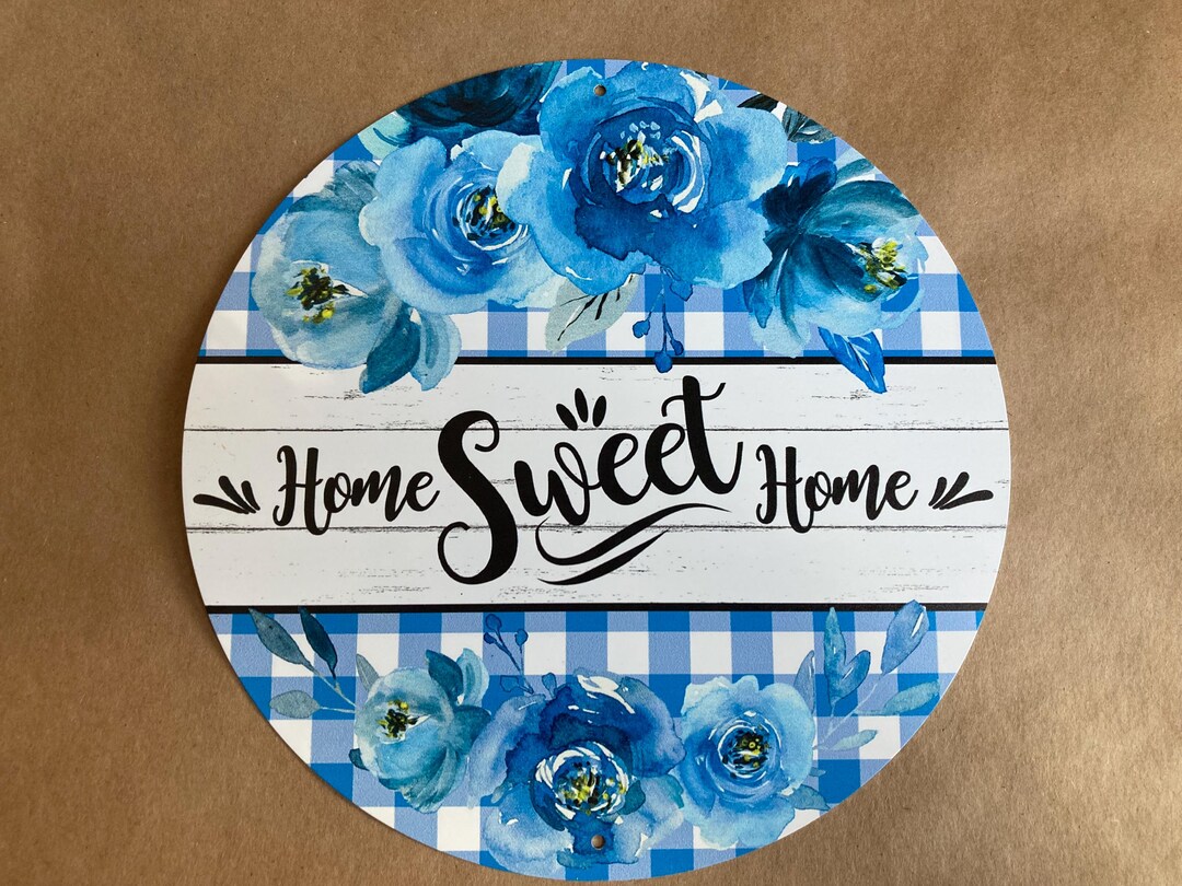Rustic 'home Sweet Home' Wreath Sign Farmhouse Wall Decor for Front ...