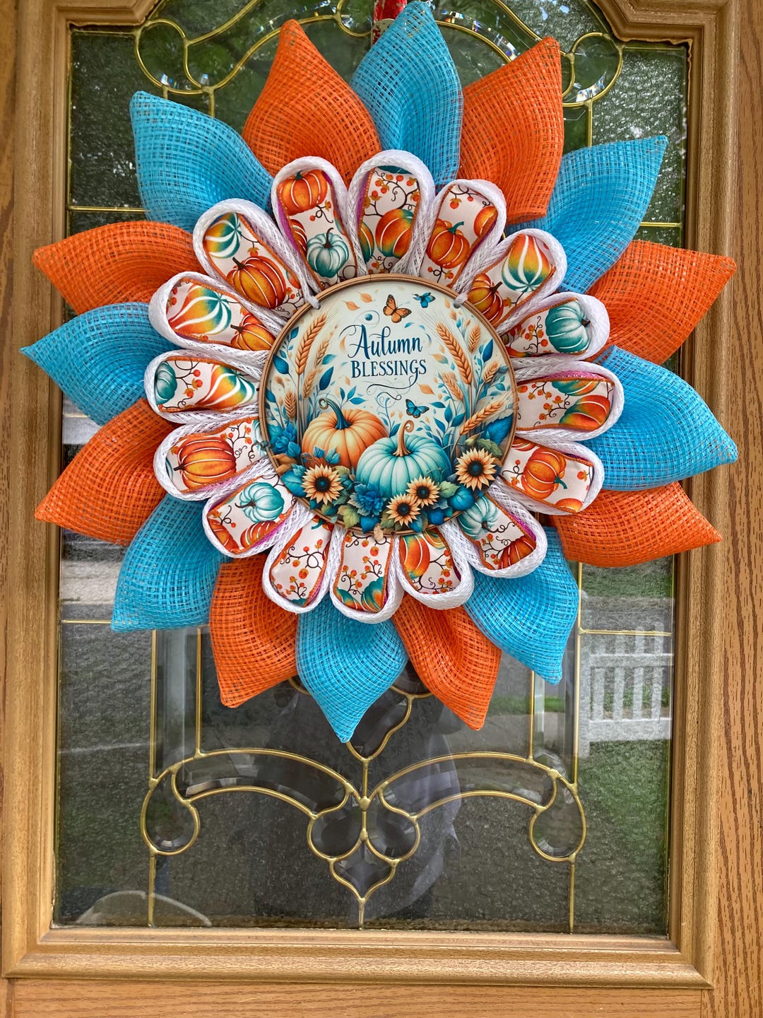 Autumn Harvest Thanksgiving Door Wreath Decor - Etsy