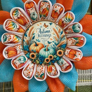 Autumn Harvest Thanksgiving Door Wreath Decor - Etsy