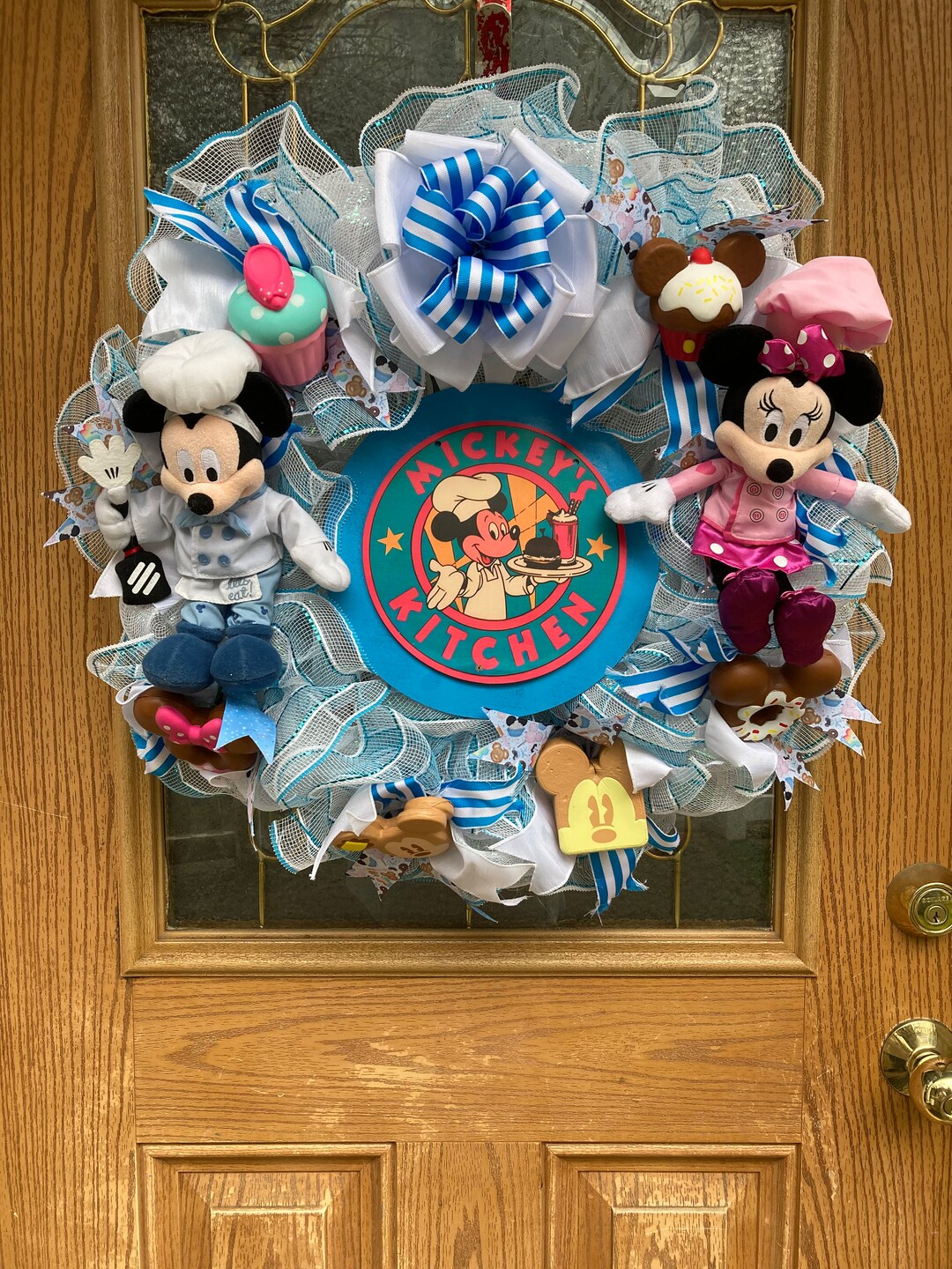Handmade Disney Character Wreath for Entryway Cheer - Etsy