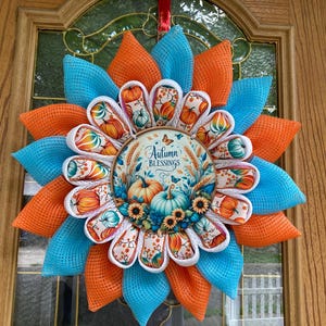 Autumn Harvest Thanksgiving Door Wreath Decor - Etsy