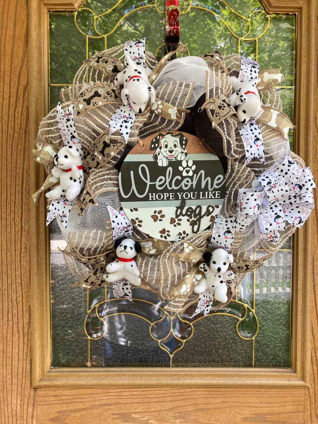Everyday Welcome Wreath, Everyday Wreath, Front Door Welcome, Dalmation ...
