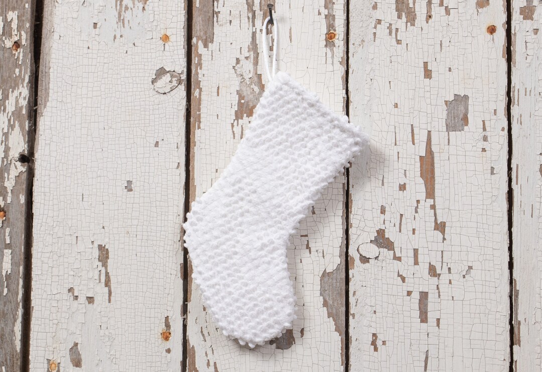 MINI Christmas Stocking Crafted From Vintage Quilt, Hand Quilted, Hand ...