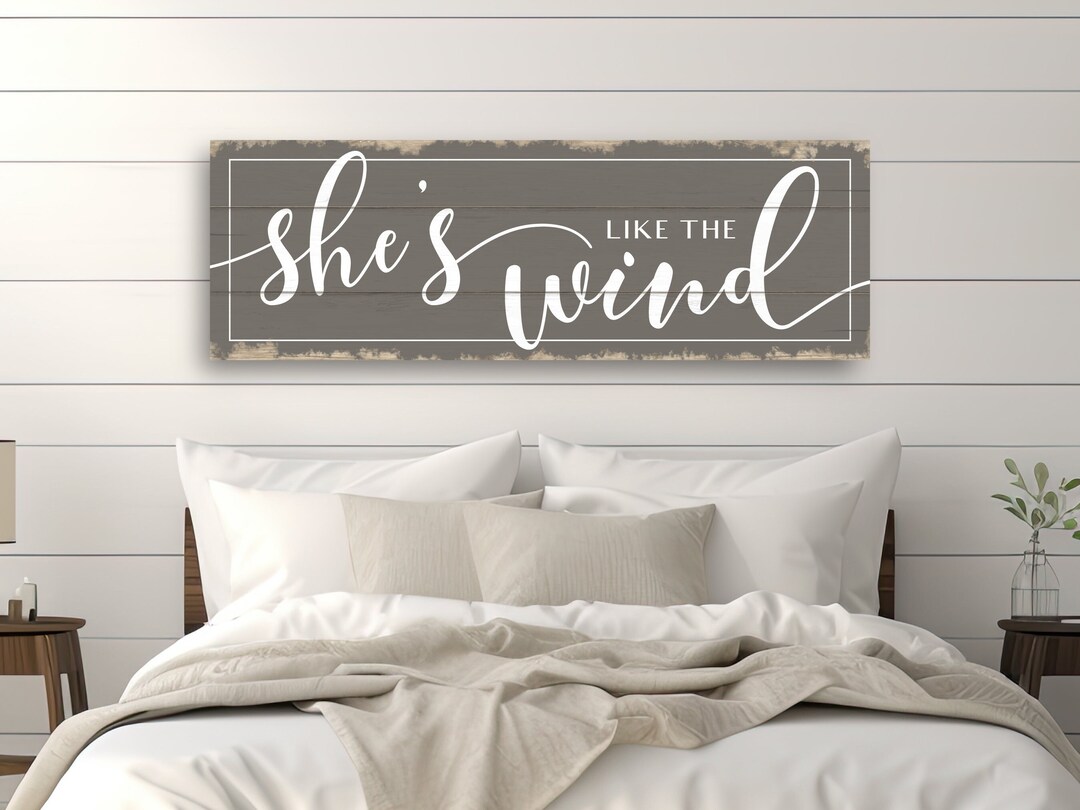 Master Bedroom Sign for Over Bed, Romantic Farmhouse Rustic Cottage ...
