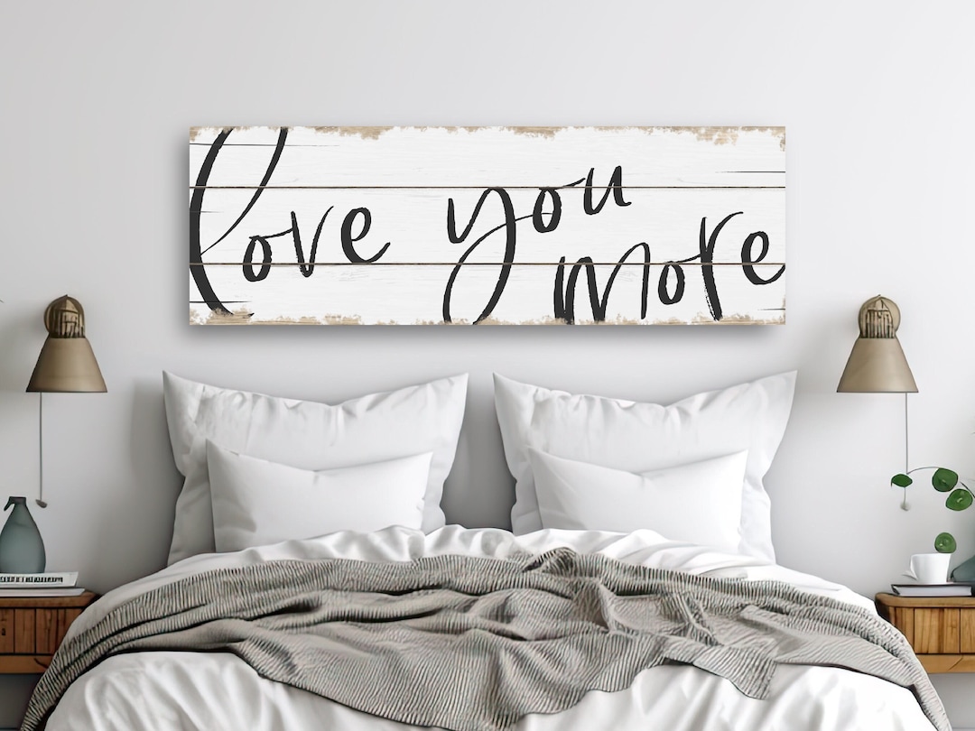 Master Bedroom Sign for Over the Bed Farmhouse Cottagecore Decor, Love ...