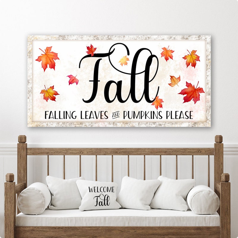 Fall Canvas Wall Art - Etsy