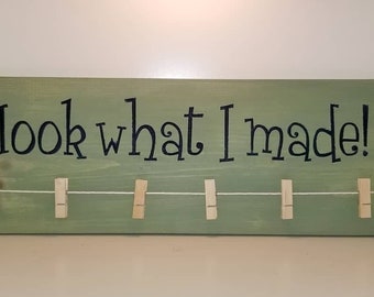 Personalized Look What I Did Sign | Etsy