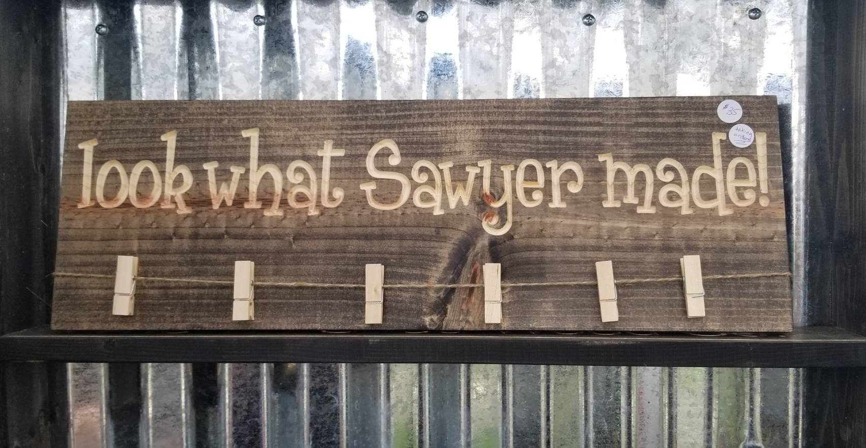 Personalized Look What I Did Sign! - Etsy