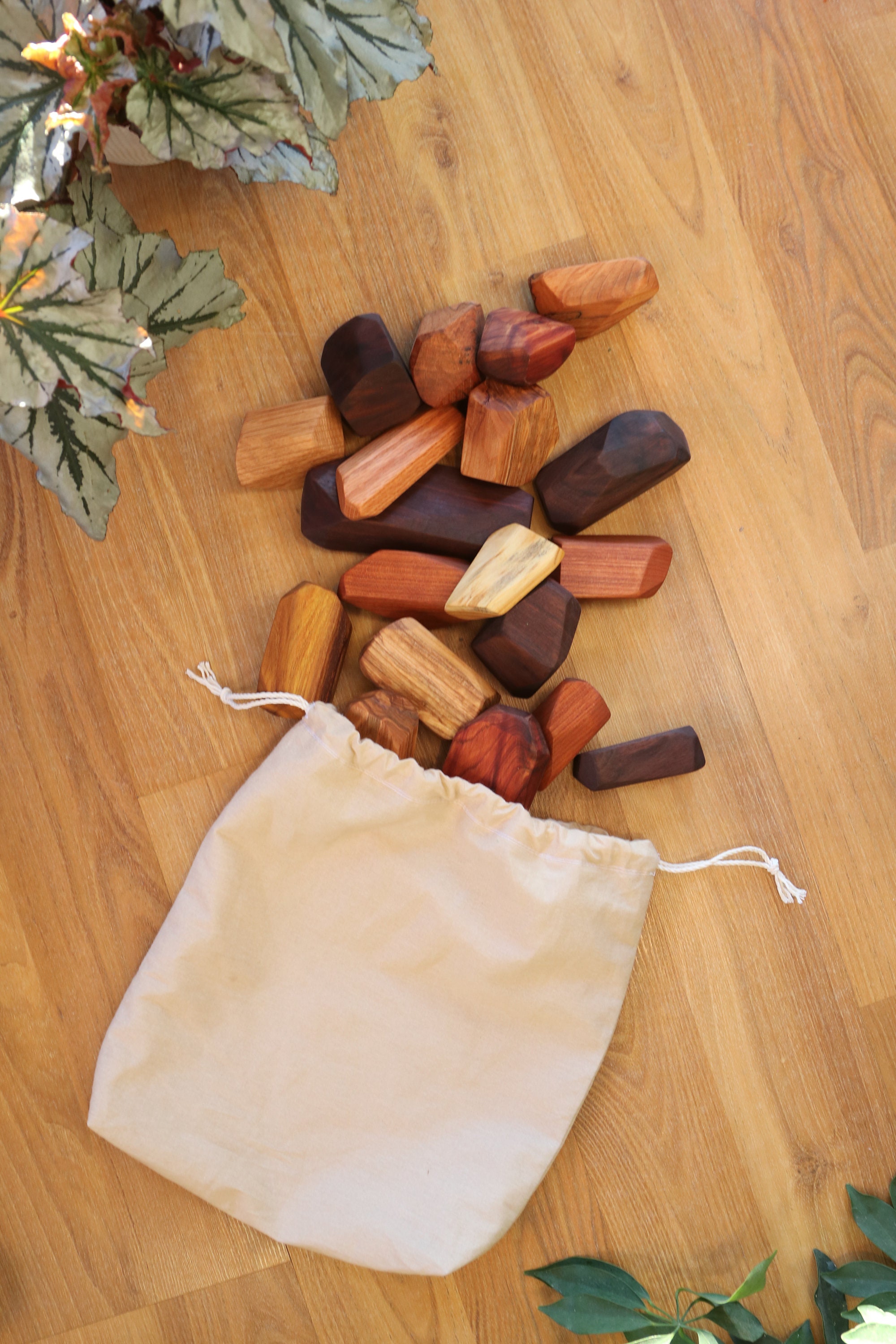 Wooden Stacking Rocks-balancing Stones-tumi Ishi-19 Pc Set - Etsy