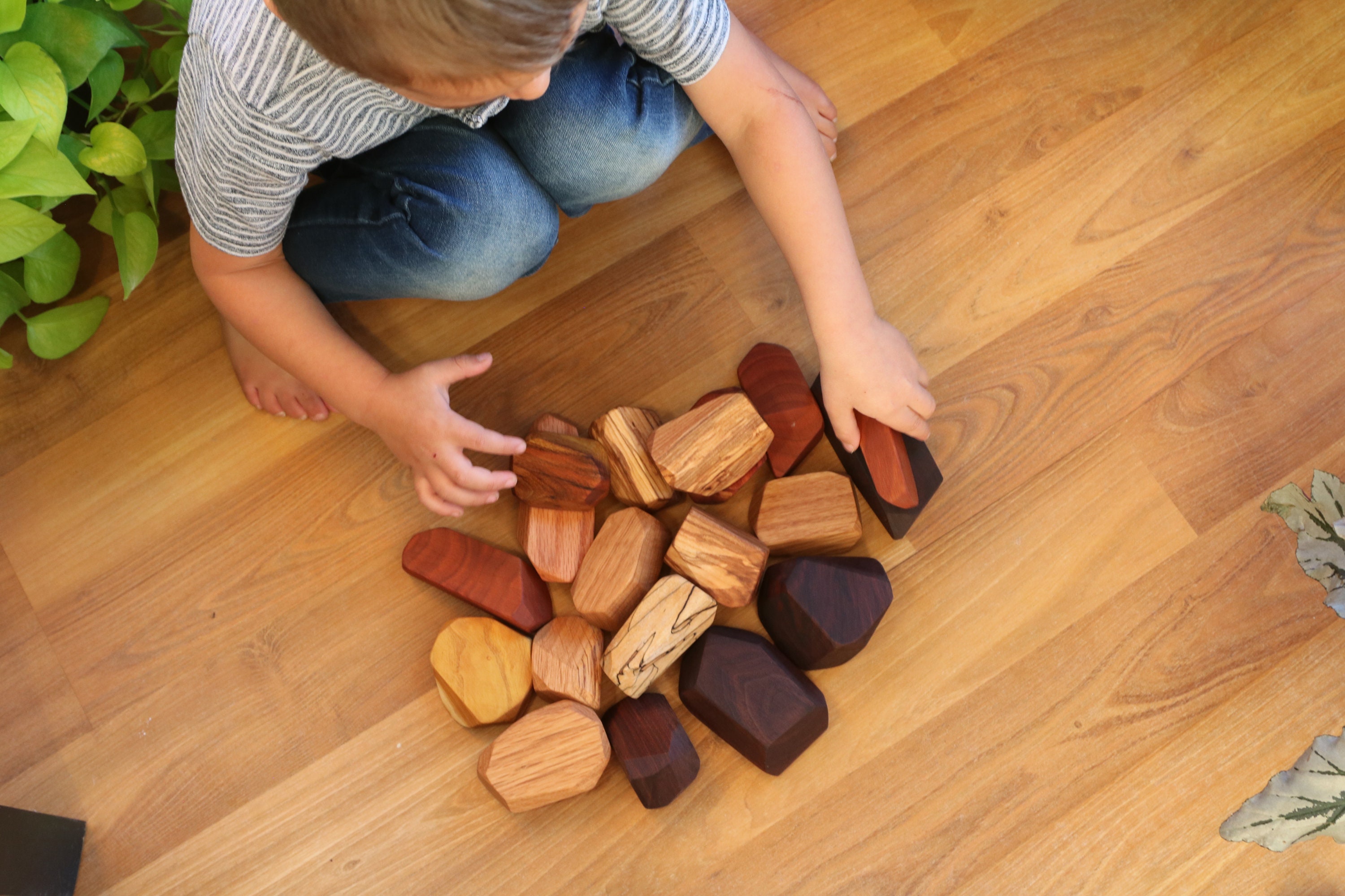 Wooden Stacking Rocks-balancing Stones-tumi Ishi-19 Pc Set - Etsy
