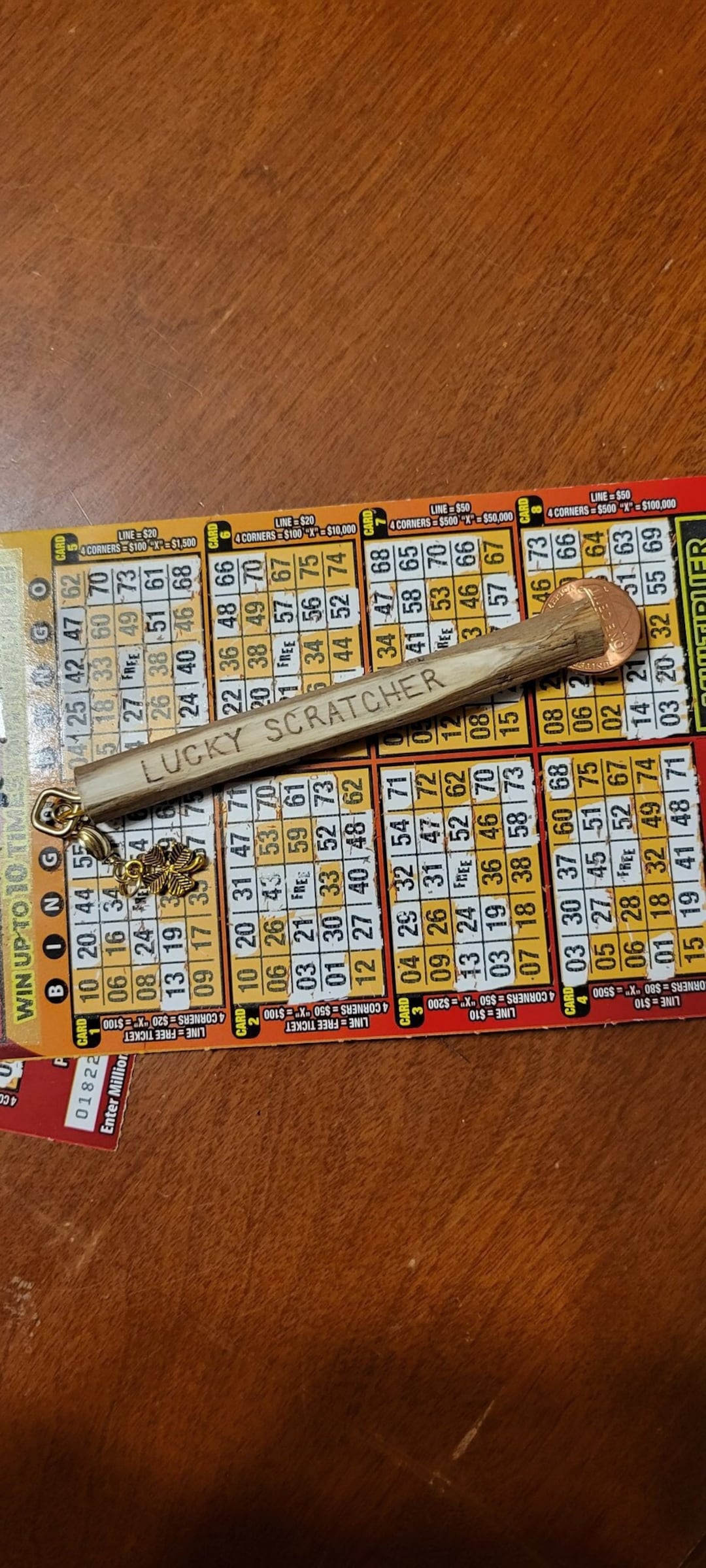 Lottery Ticket Scratchers/lucky Scratcher/ Lotto Scratcher/ Wooden ...