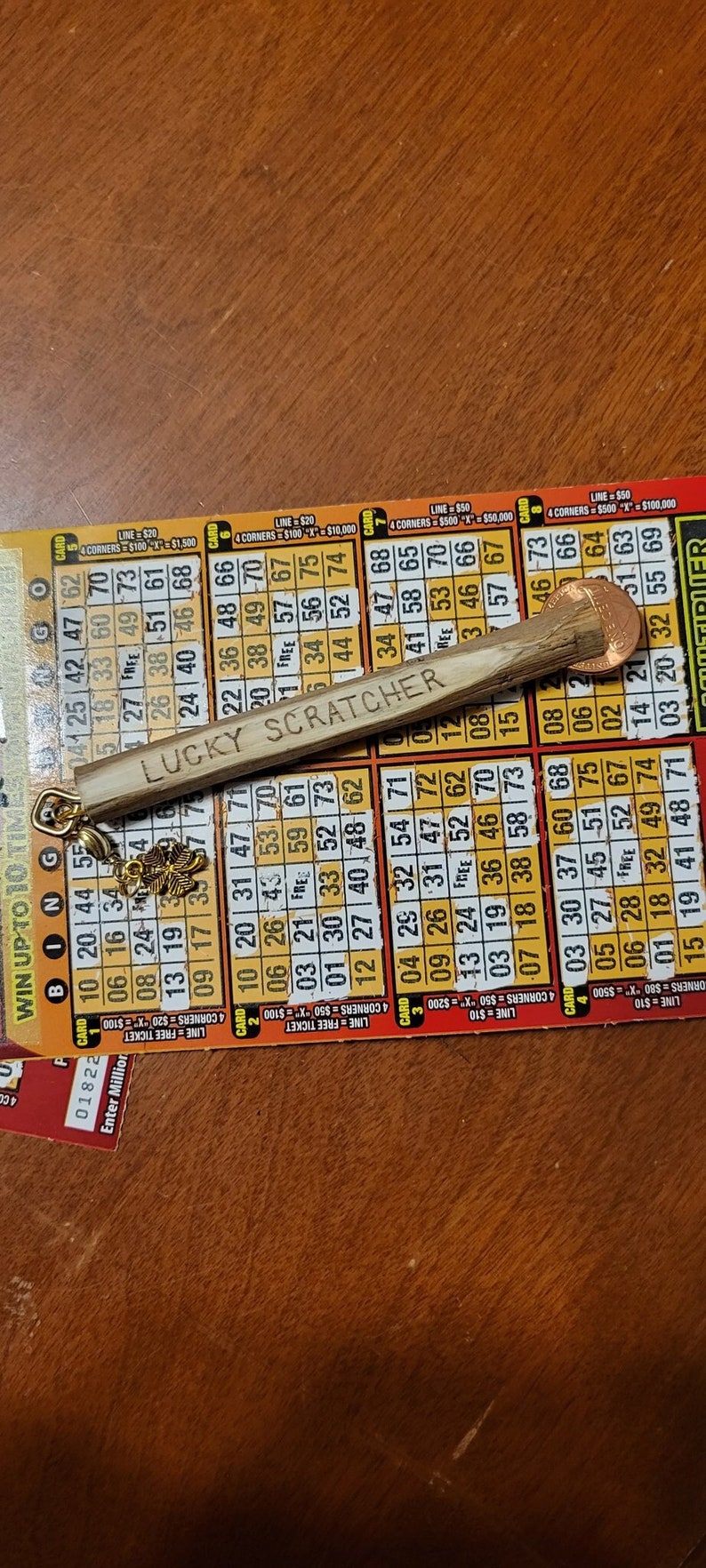 Lottery Ticket Scratchers/lucky Scratcher/ Lotto Scratcher/ Wooden ...