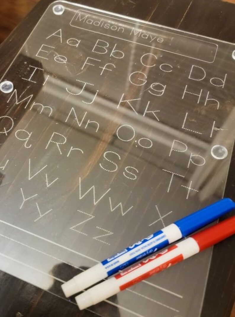 Handwriting Practice Dry Erase Laser Cut File - Etsy