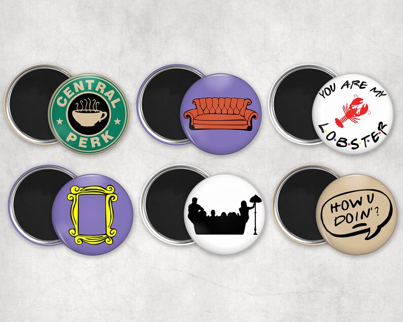 Friends Refrigerator Magnets | Etsy