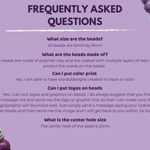 Custom Word Beads for Making Jewelry Unique Word Beads for Making ...